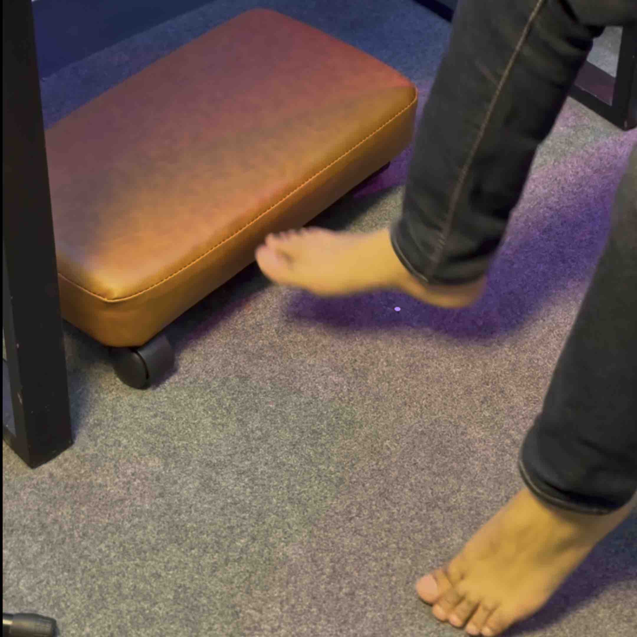 BAESIX Rolling Foot Stool With Wheels | Under Desk Foot Rest Furniture ...