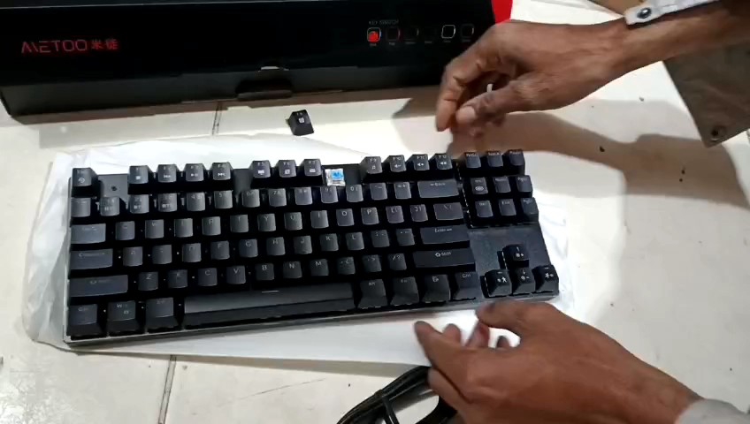 Metoo Zero bluetooth wireless Wired Gaming Mechanical Rgb Keyboard Blue ...