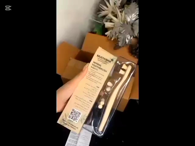 H&B miswak kit 2 ( 2 toothbrush + 1 miswak powder + 8 replaceble heads ...