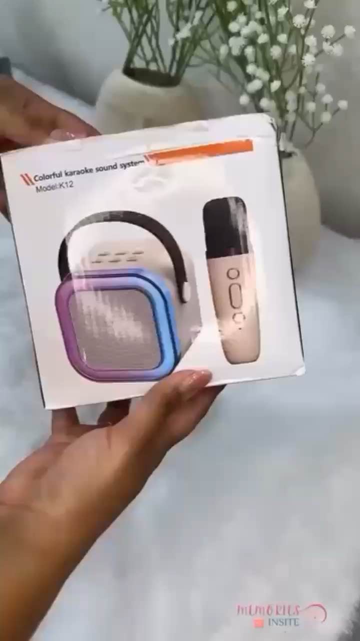 K12 Wireless Mic With Speaker - Single / Double RGB 7 Colour Dancing ...
