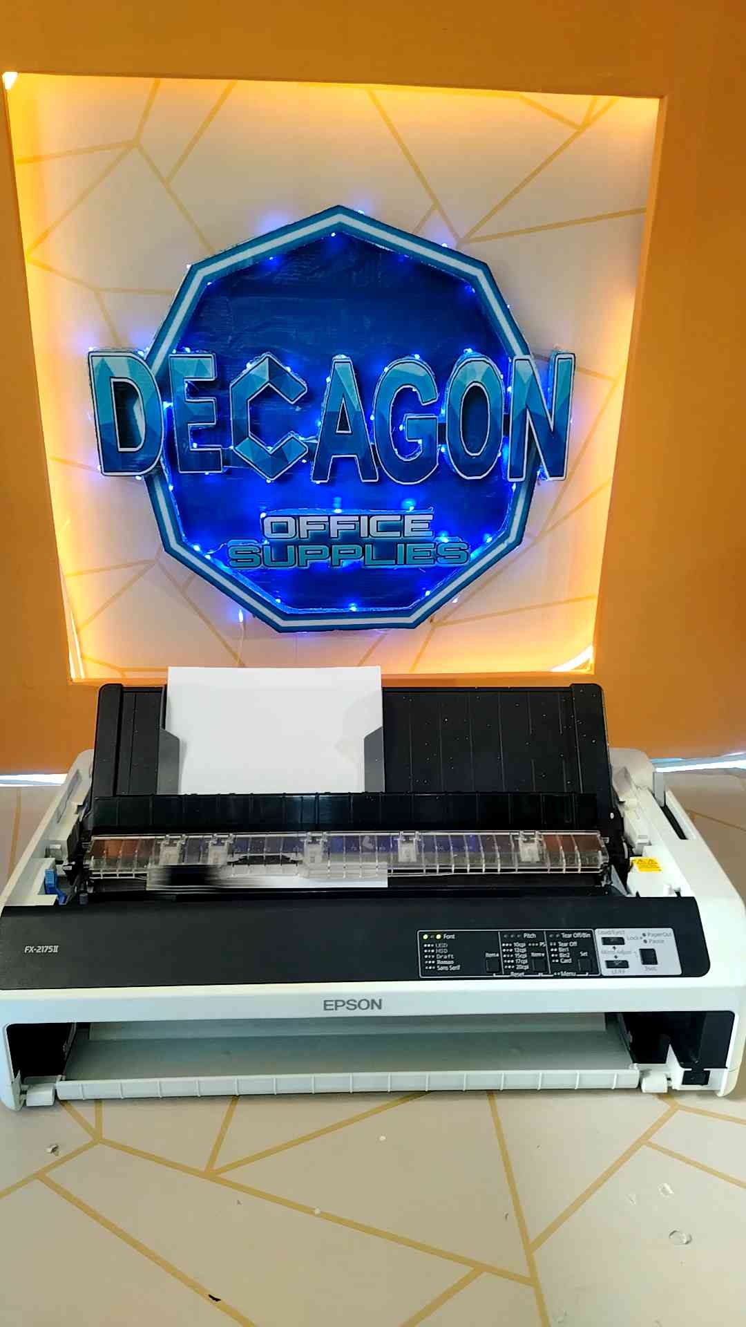 EPSON FX-2175II DOT MATRIX PRINTER (PAPER TRACTOR and PAPER CUTTER ...