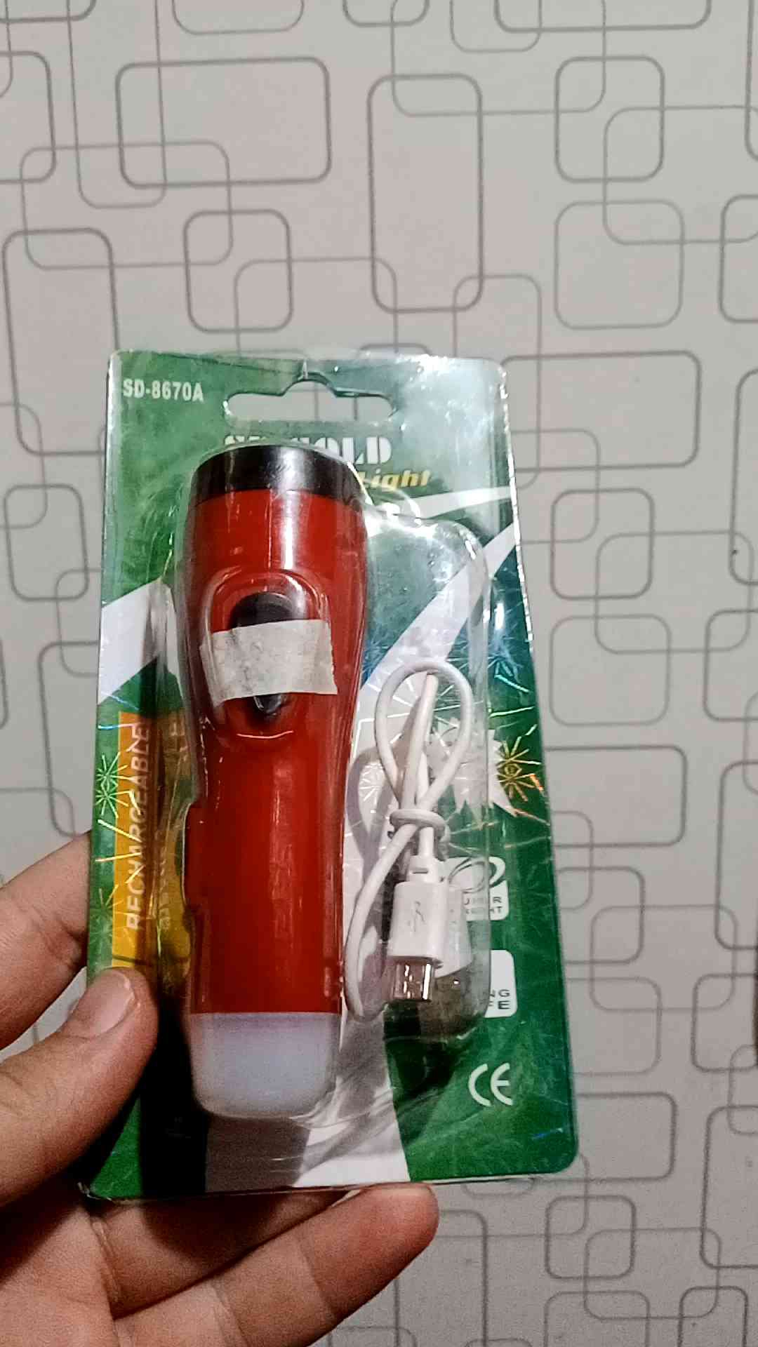 Led flashlight SD Gold SD-8670A Rechargeable Flashlight with USB Power ...