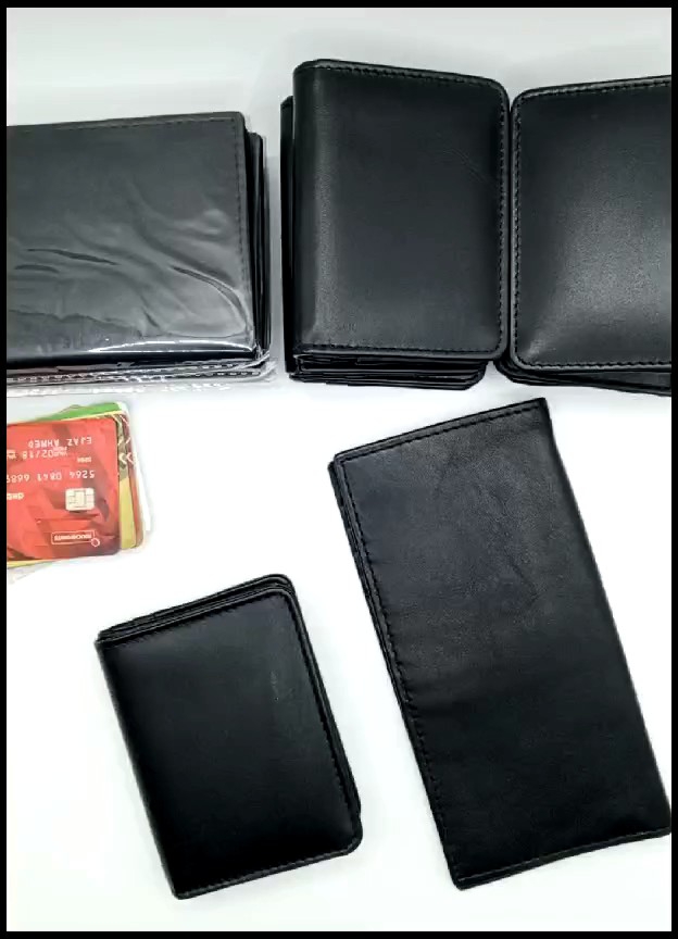 Men's Mini Wallet Black Color. Made of 100% Genuine Leather, | Daraz.pk