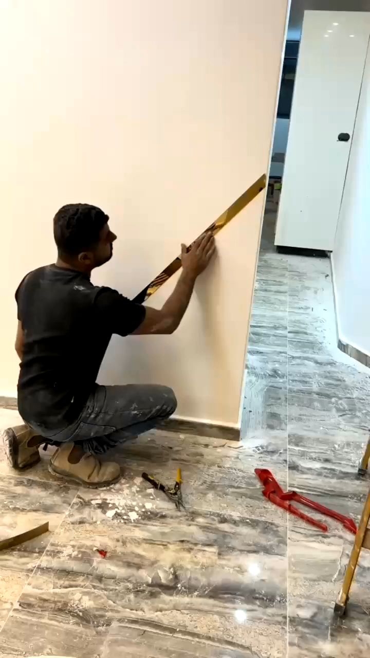 Wall Decor Brass look PVC Strip, PVC Golden strip, Golden Patti for ...