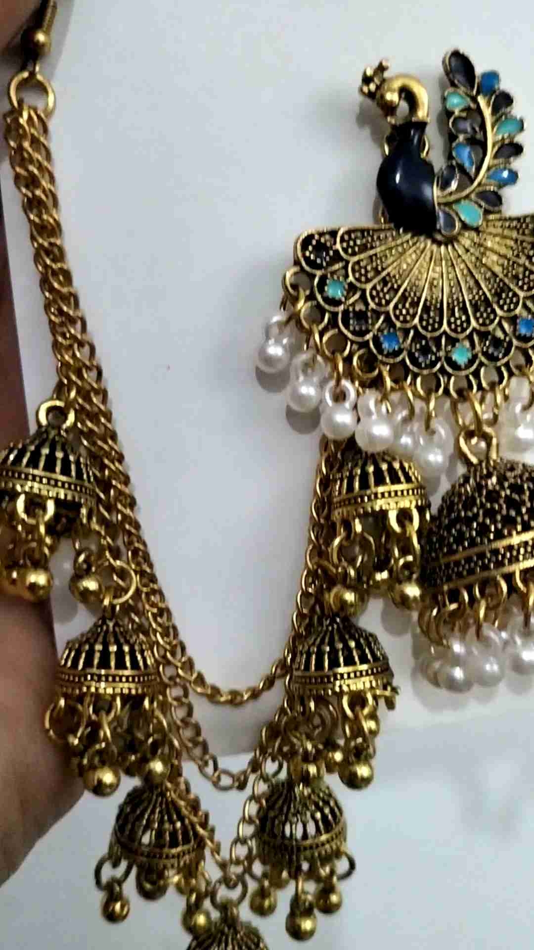 jhumka with sahara for girls and women | Daraz.pk