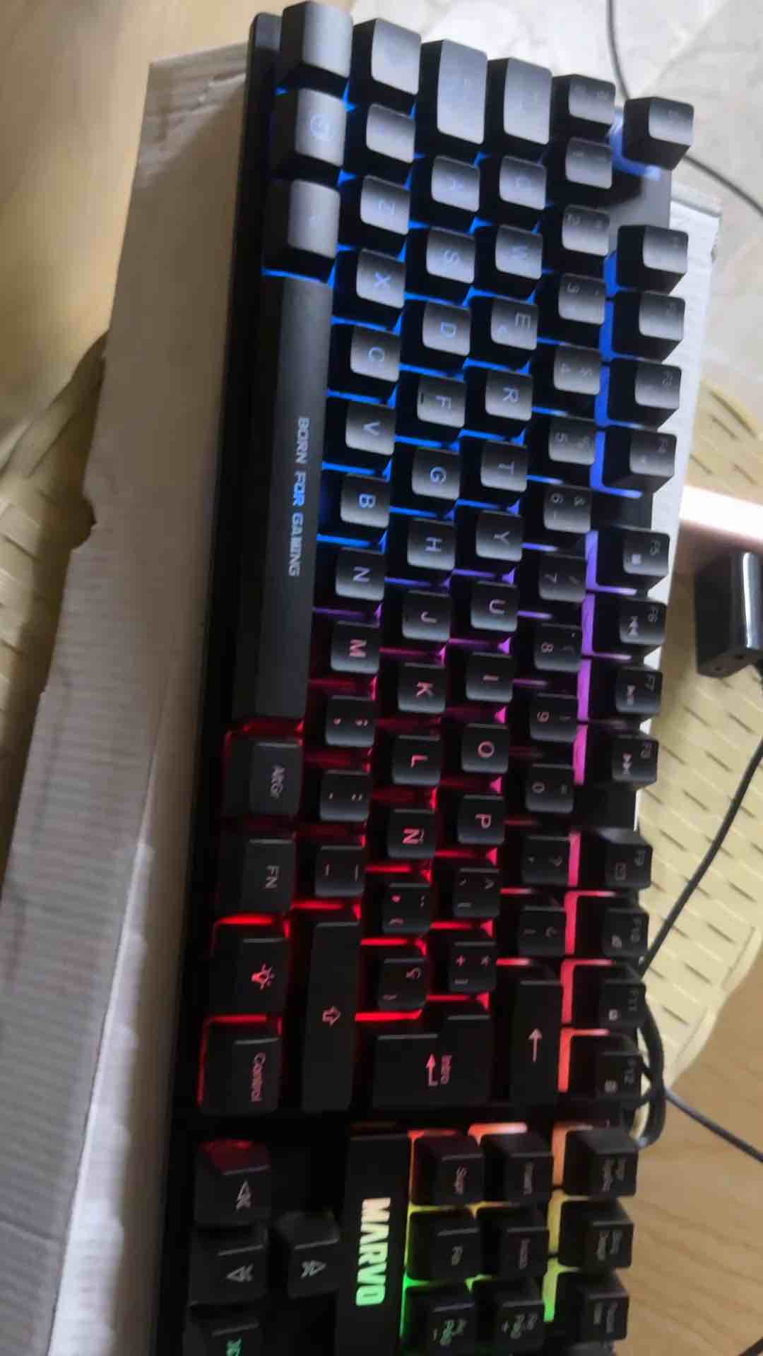 Marvo RGB Backlight gaming keyboard USB wired keyboard for pc & laptop ...