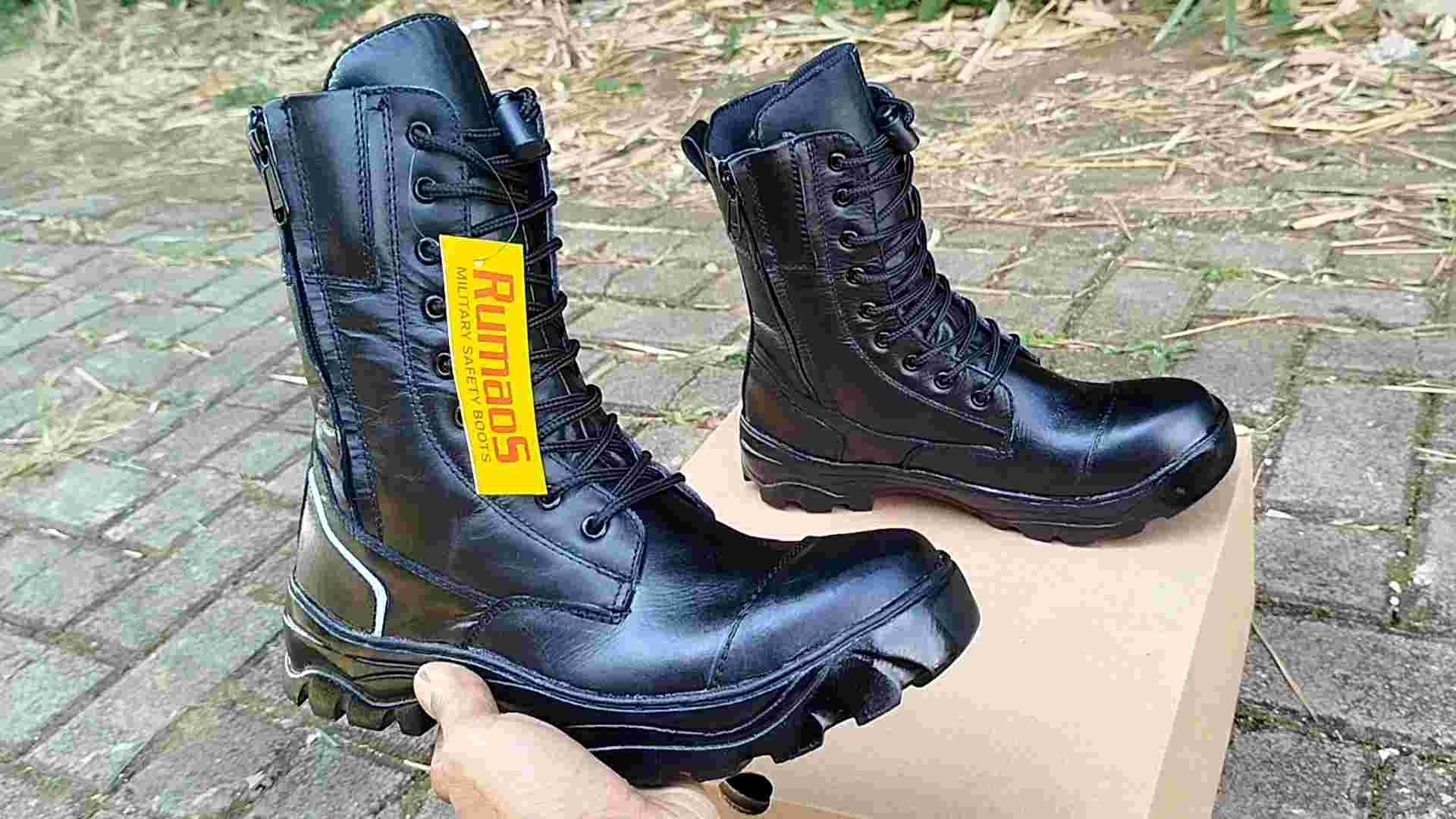 sepatu safety PDL damkar pemadam kebakaran full kulit | Lazada Indonesia