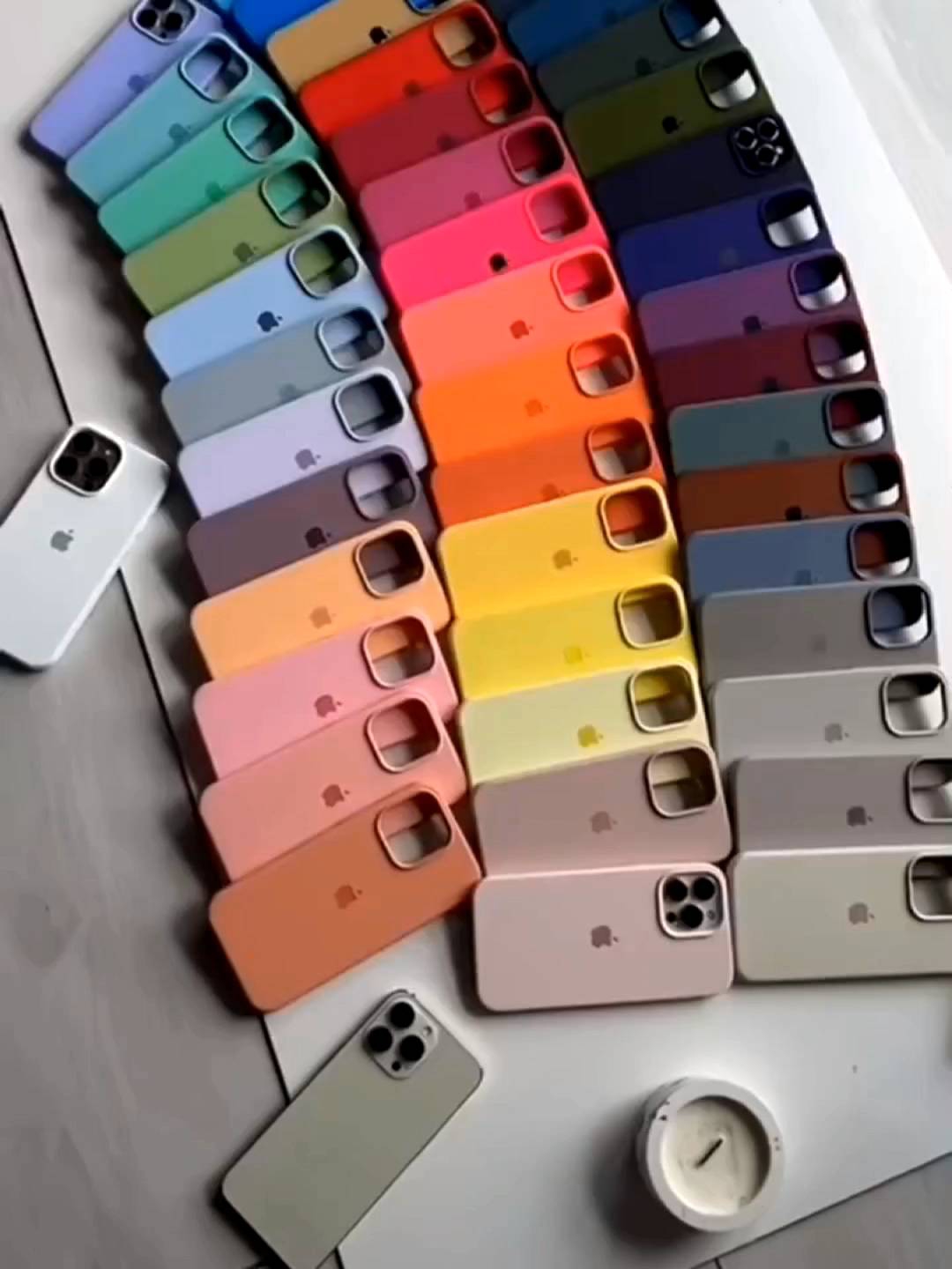 Silicone Back Cover for iPhone 6-15 Pro Max 7,7 Plus/iPhone 8,8 Plus ...