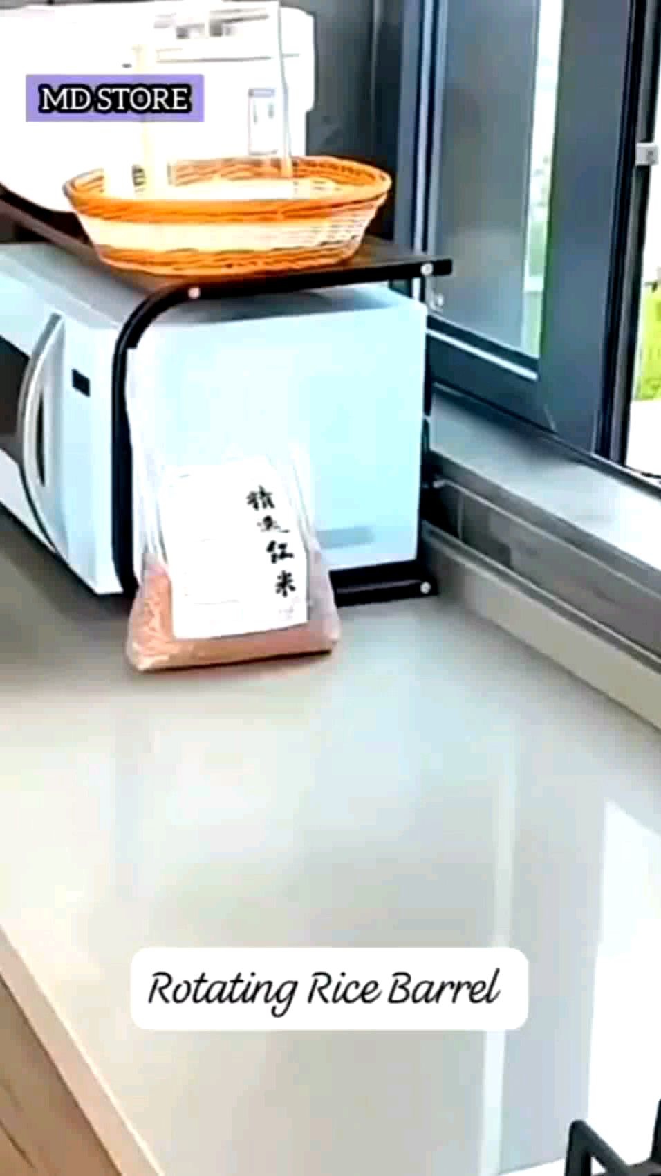 Grain storage box for kitchen, 360° Rotating 1 Kg / half kg Food ...