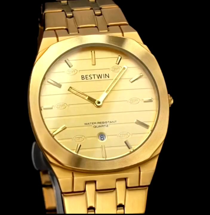 Bestwin Men's Ultra Slim Stainless Steel Watch – Working Date, Water ...