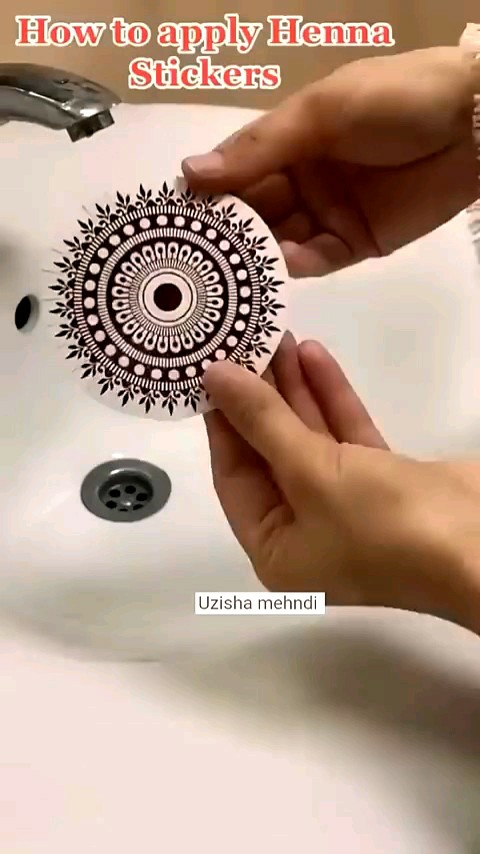 Henna stickers ,(Temporary 1 time use stikr for 1 event) (Apply with ...