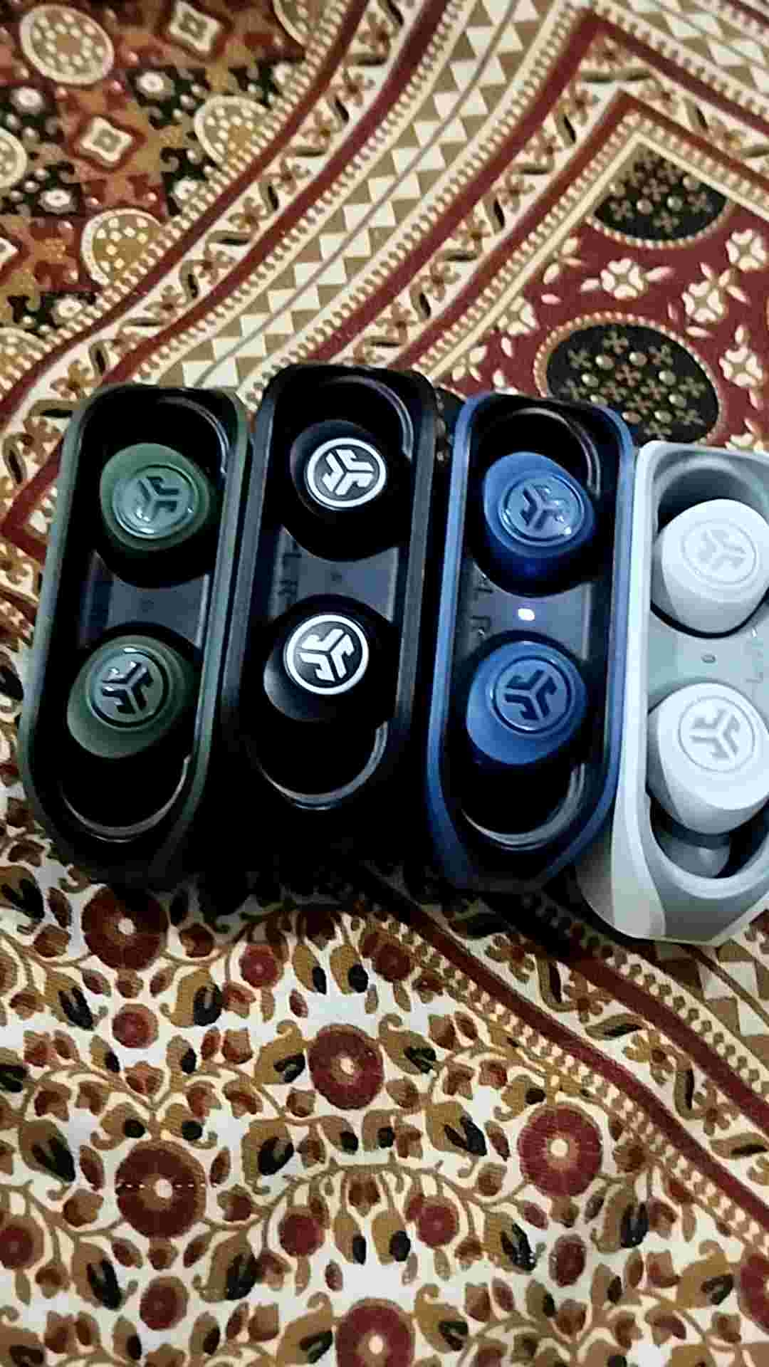 JLab Go Air True Wireless Bluetooth Earbuds + Charging Case, Green ...