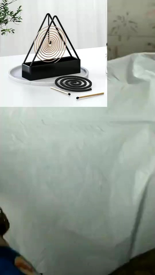 Full metal coil holder stylish triangle shape | Daraz.pk