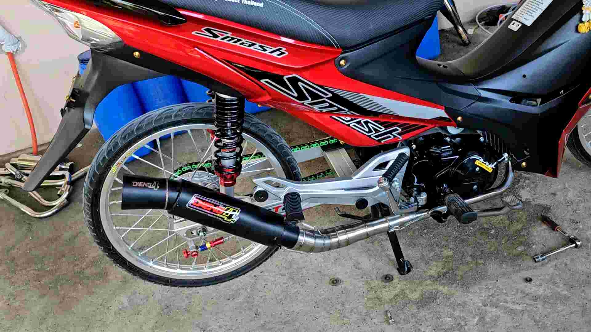 Daeng sai 4 muffler for Smash (51mm full set replica) | Lazada PH