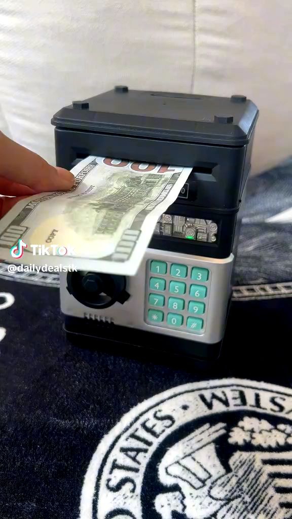 Electronic Money ATM machine- Piggy Bank Money Saving Toys-Money Box ...