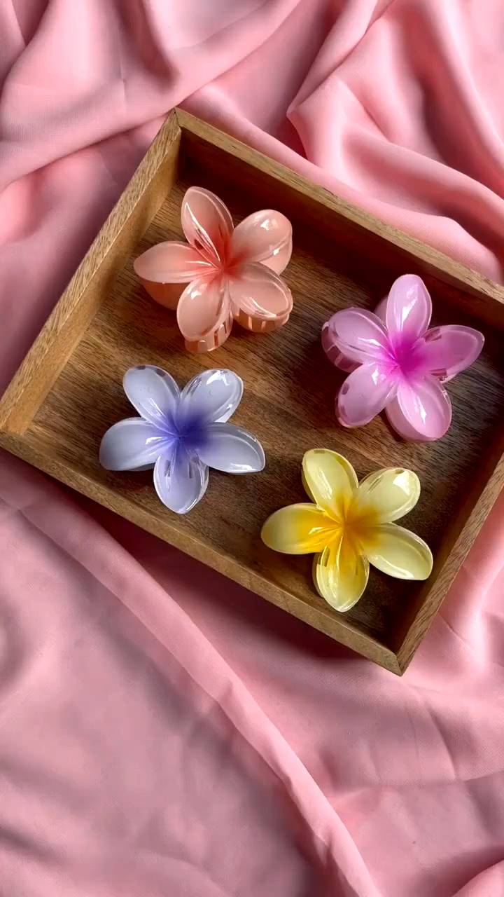 Flower-shaped Hairpin Stylish Flower Hair Claw Clip for Women Anti-slip ...