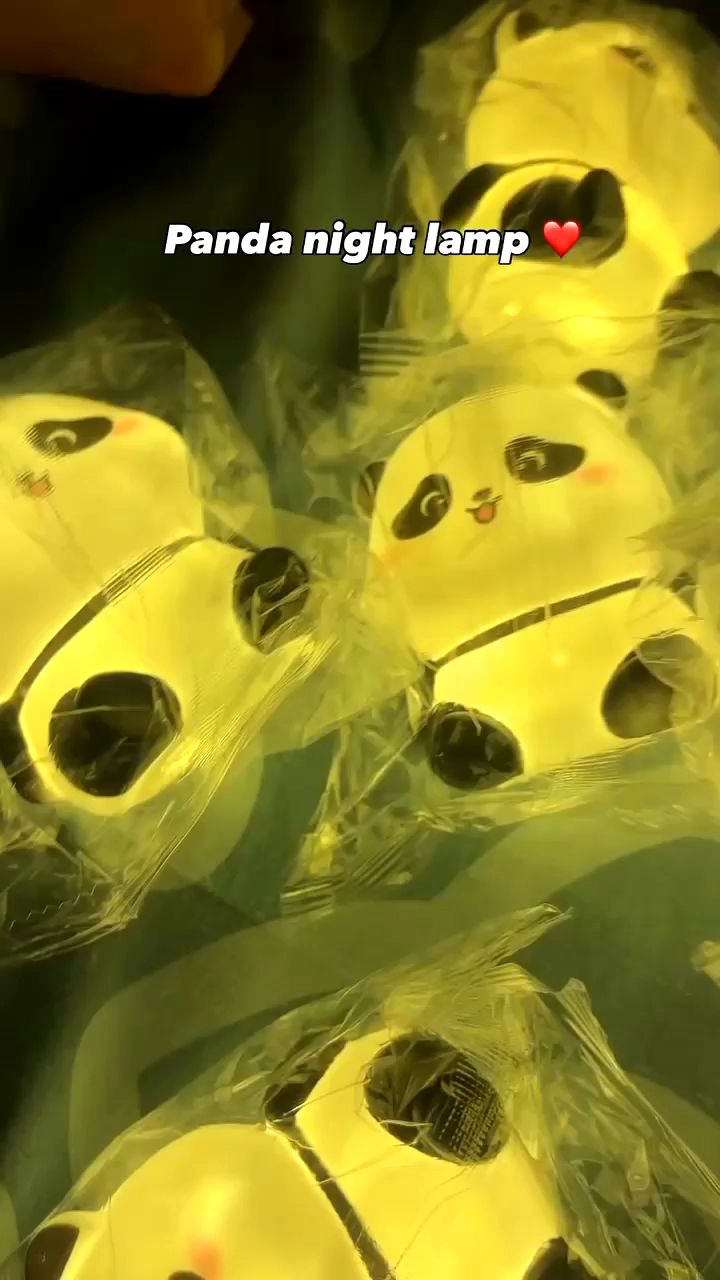 Panda Silicone Night Light – Soft Touch Sensor LED Lamp – USB ...