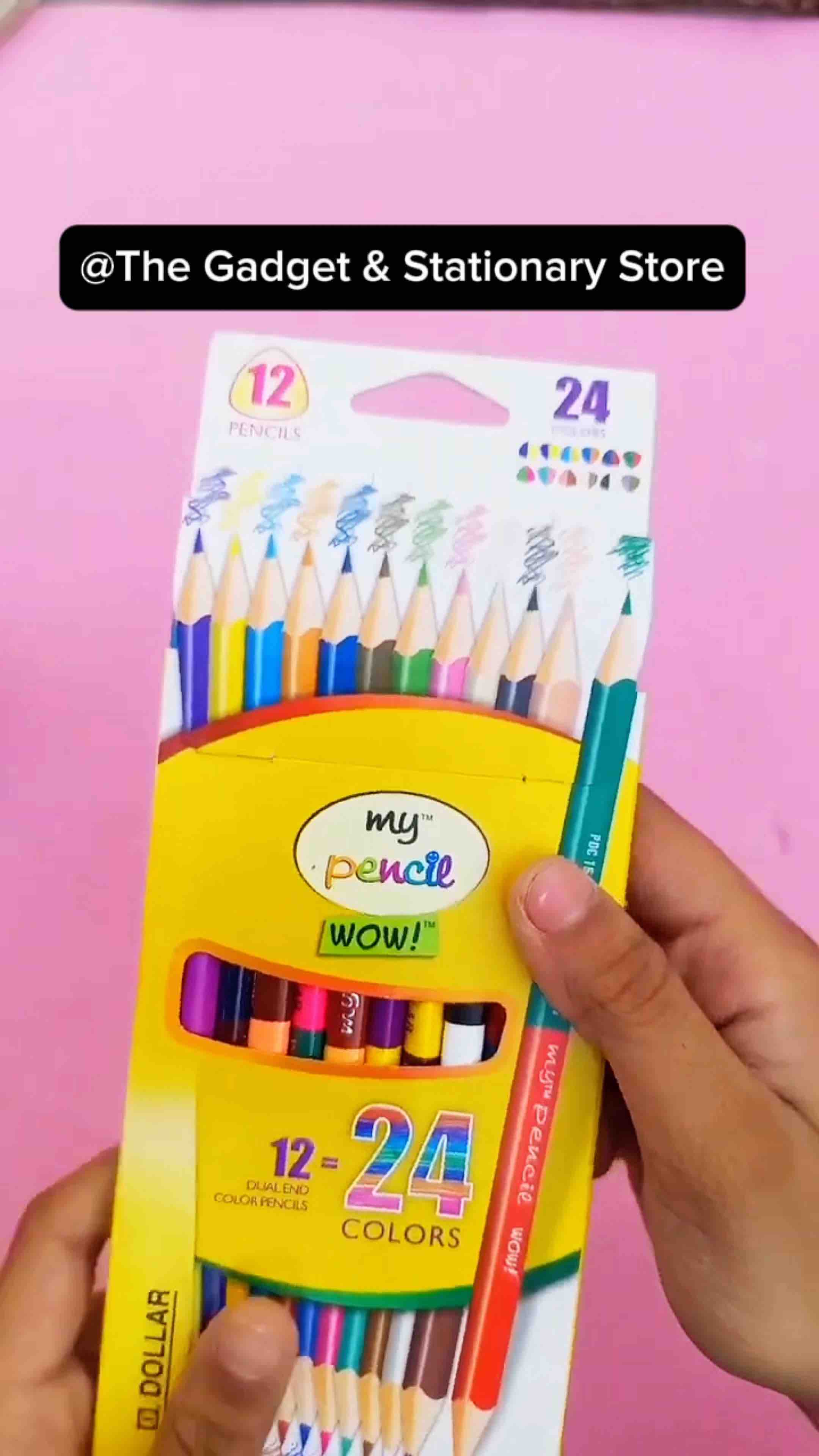 DOLLAR - MY PENCILS DUAL END 12 = 24 | My Pencil WOW Dual End 24 Colour ...
