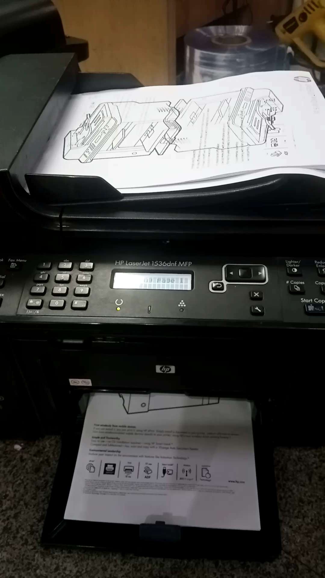 Printer hp Laserjet M1536 dnf MFP ( Network Monochrome All-in-One ...