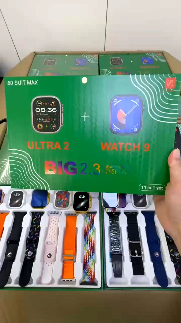 I50 Suit Max Smart Watch - 2 Smart Watches With 7 Straps - Smart Watch ...