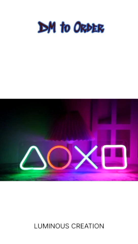 Neon Signs For Playstation Light Icon Gamer Room / Neon Signs for Wall ...