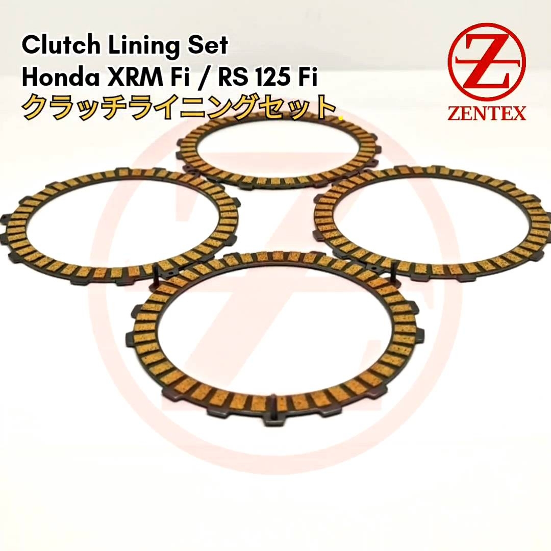 CLUTCH LINING SET HONDA XRM 125 FI / RS 125 FI MOTORCYCLE (22201-KYZ ...