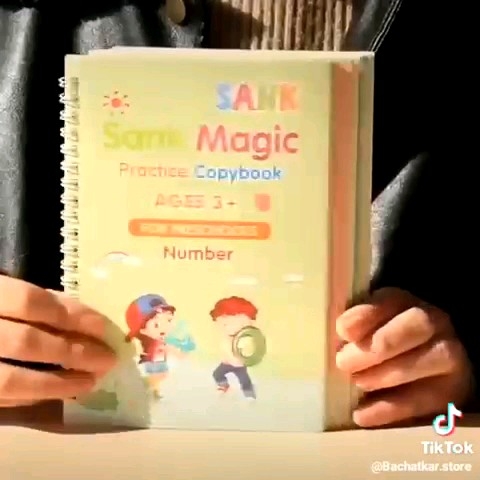 Magic Practice Copybook (4 Books + Ink Refills) Montessori Children ...