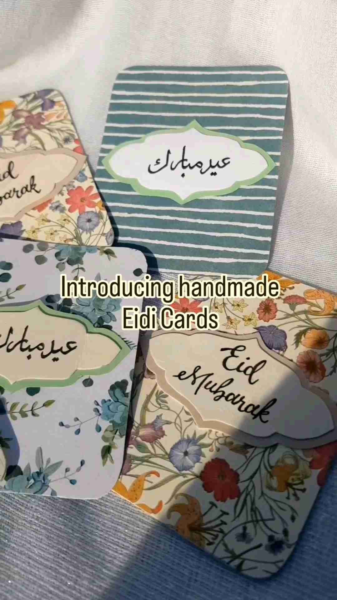 Handmade aesthetic eidi tuck cards | Daraz.pk