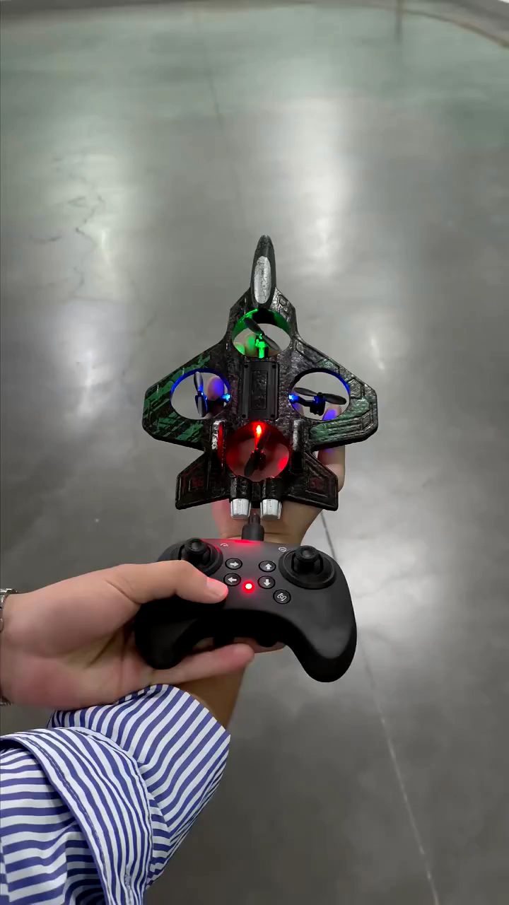 4DRC V32 Remote Control Fighter Jet - Foam RC Airplane with LED Lights ...