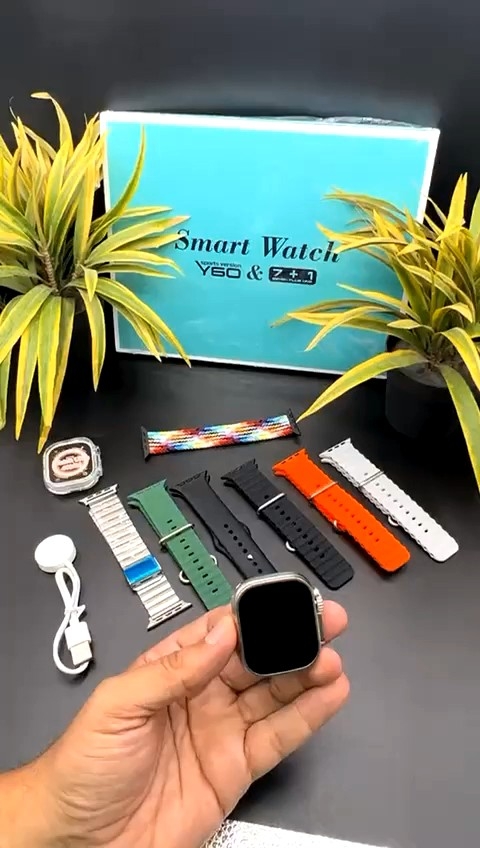 Y60 7in1 Ultra Model Smart Watch With Charger And Protector рџћѓ Gift