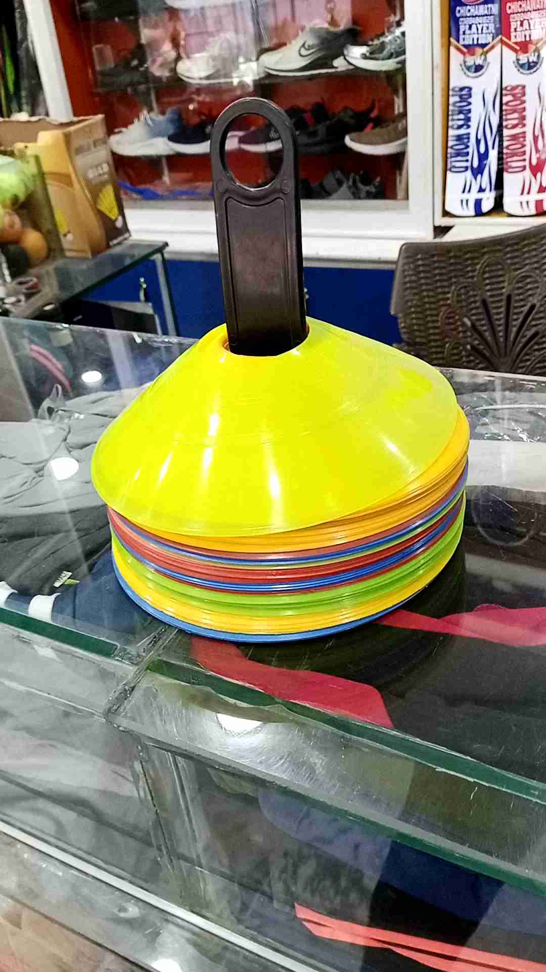 12 Pcs Football Training Marker Cones Set – Multi Color Disc Cones for ...