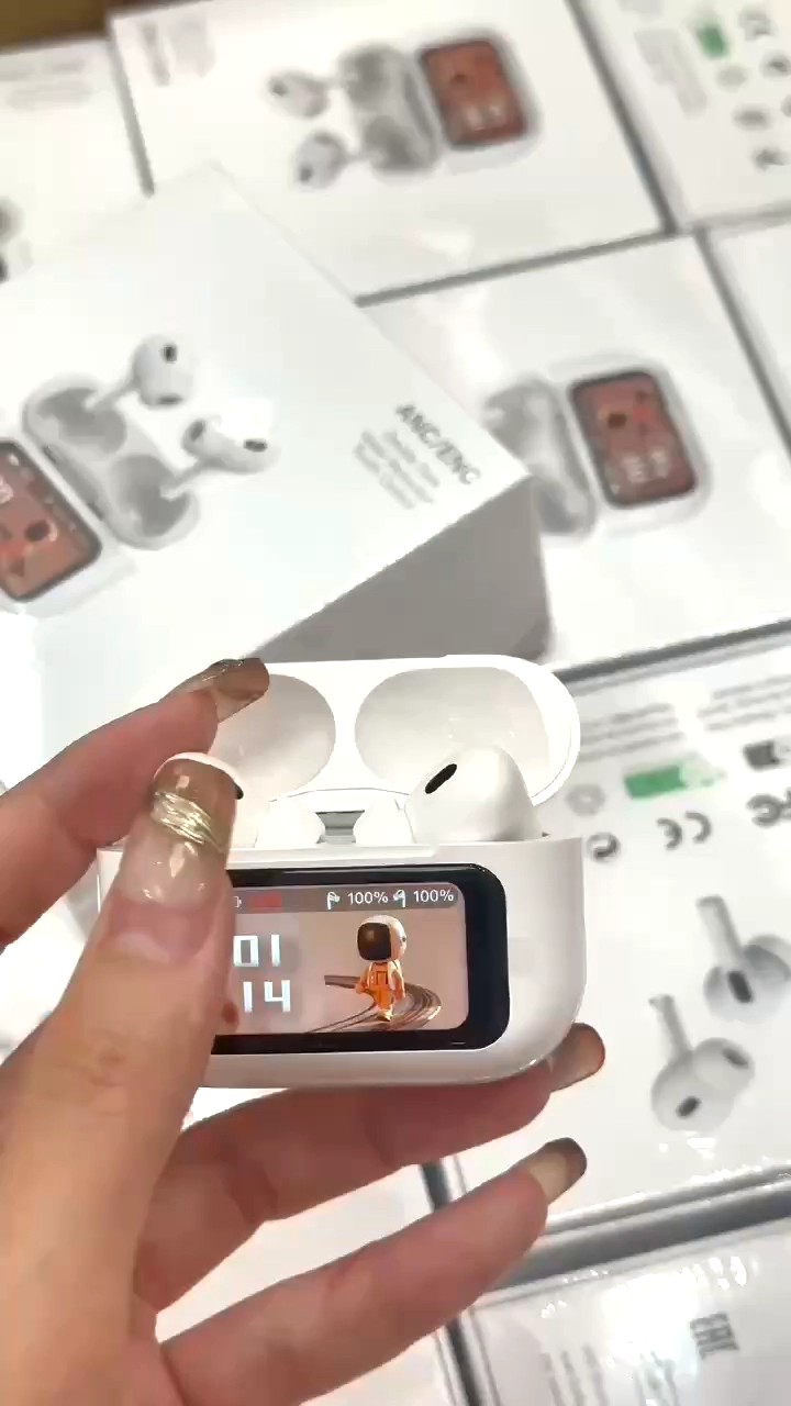 A9 pro Touch Screen ANC Wireless Headset TWS Noise Cancelling Earbud ...