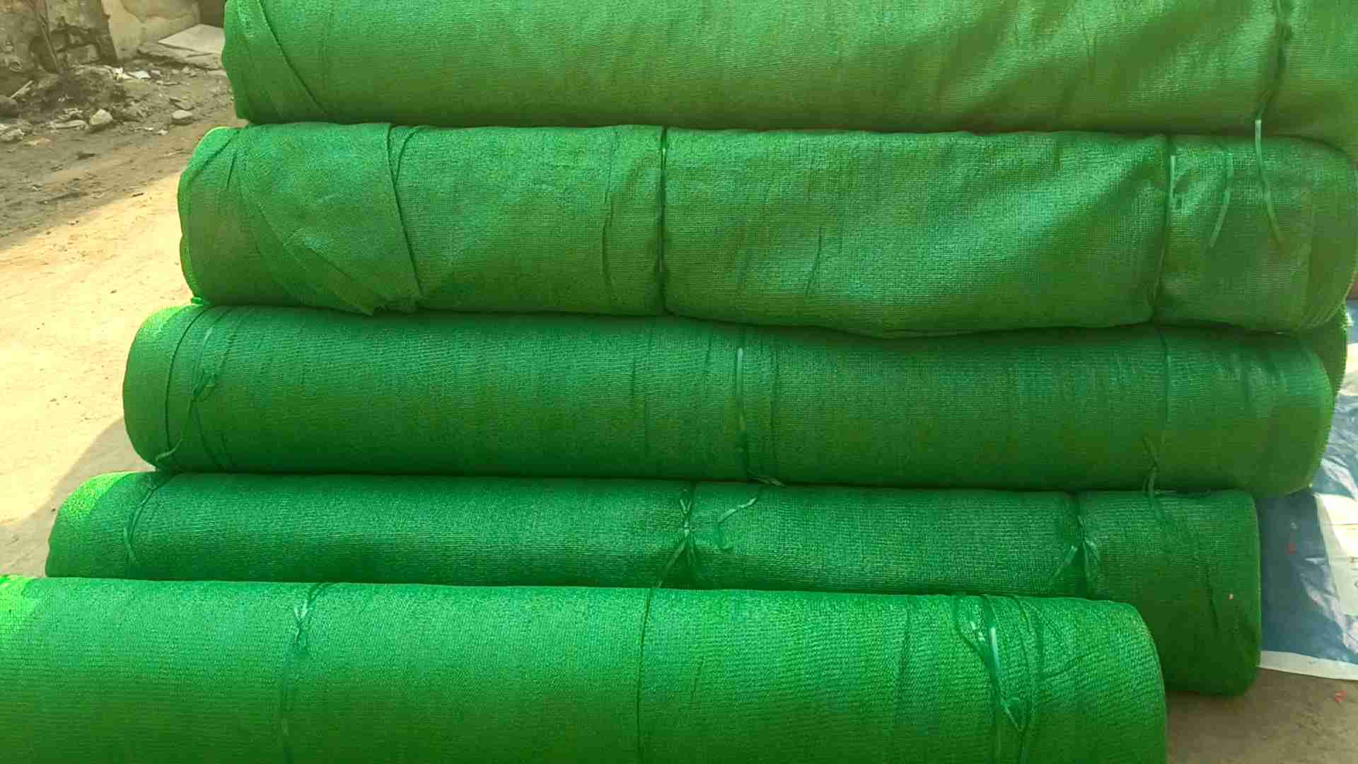 Green Sun Shading Net | Niwar border with rings on all sides | All ...