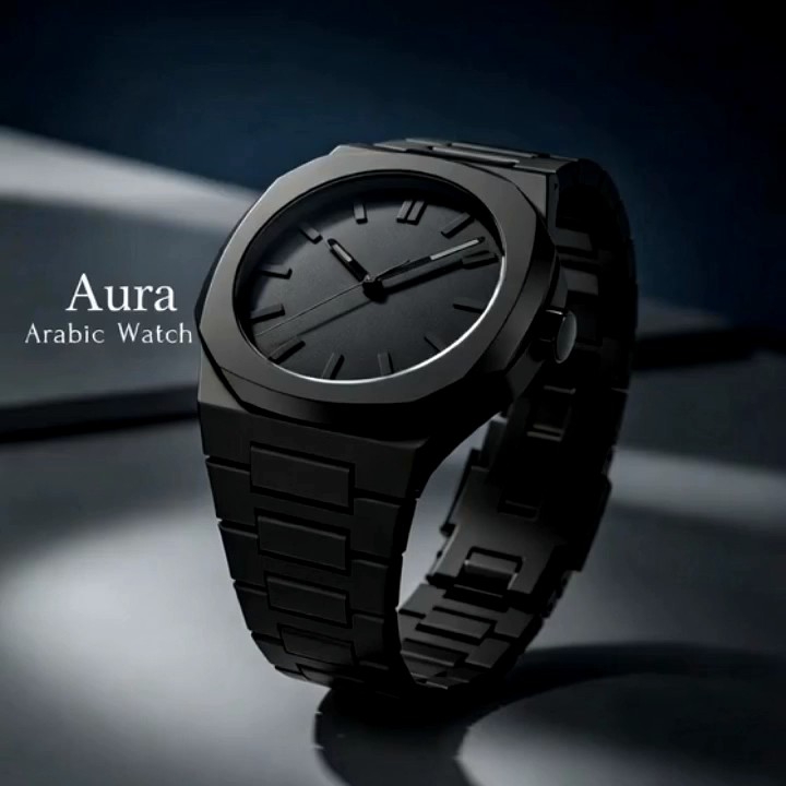 Aura Arabic Dial Wrist Watch | Stylish Arabic Numbers Watch for Men ...