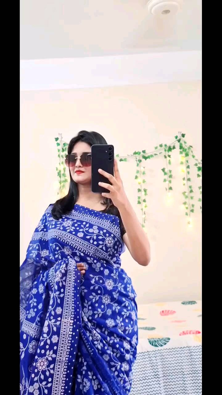 Most Popular Soft Pure Afsan Print Saree For Women.Best Stylish Saree ...