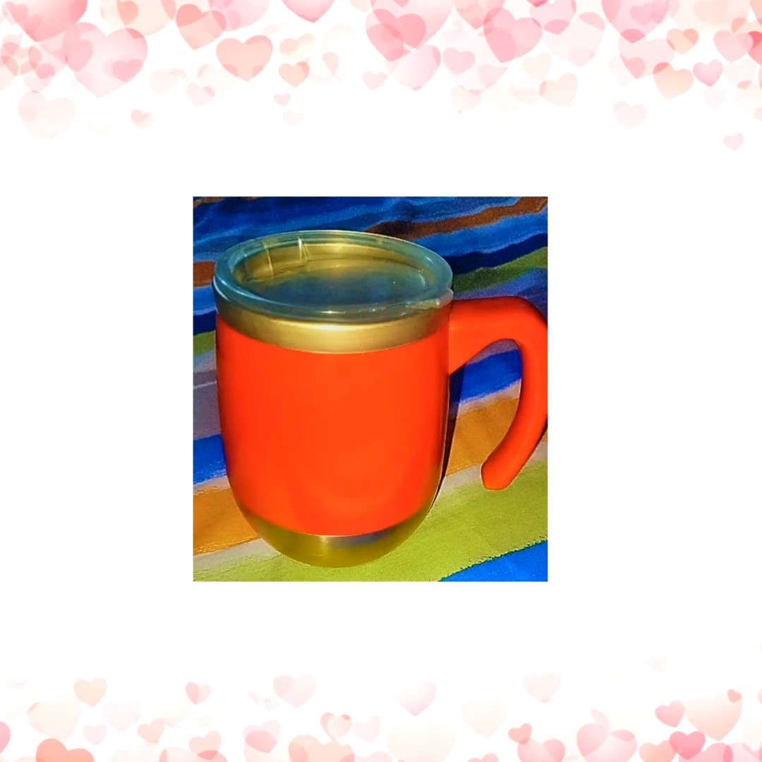 full steel double layer mug with upper plastic cover | Daraz.pk