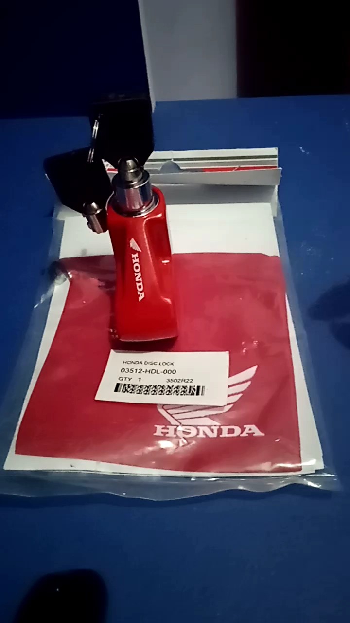 Gembok Cakram Original Honda AHM Disk Lock Original AHM untuk keamanan ...