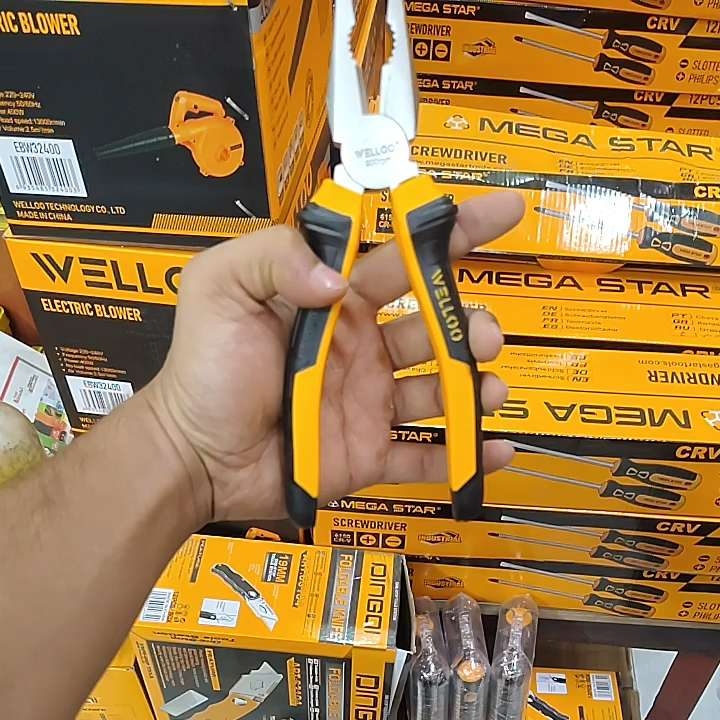WELLOO High Quality Universal Combination Pliers With Rubber Handle ...