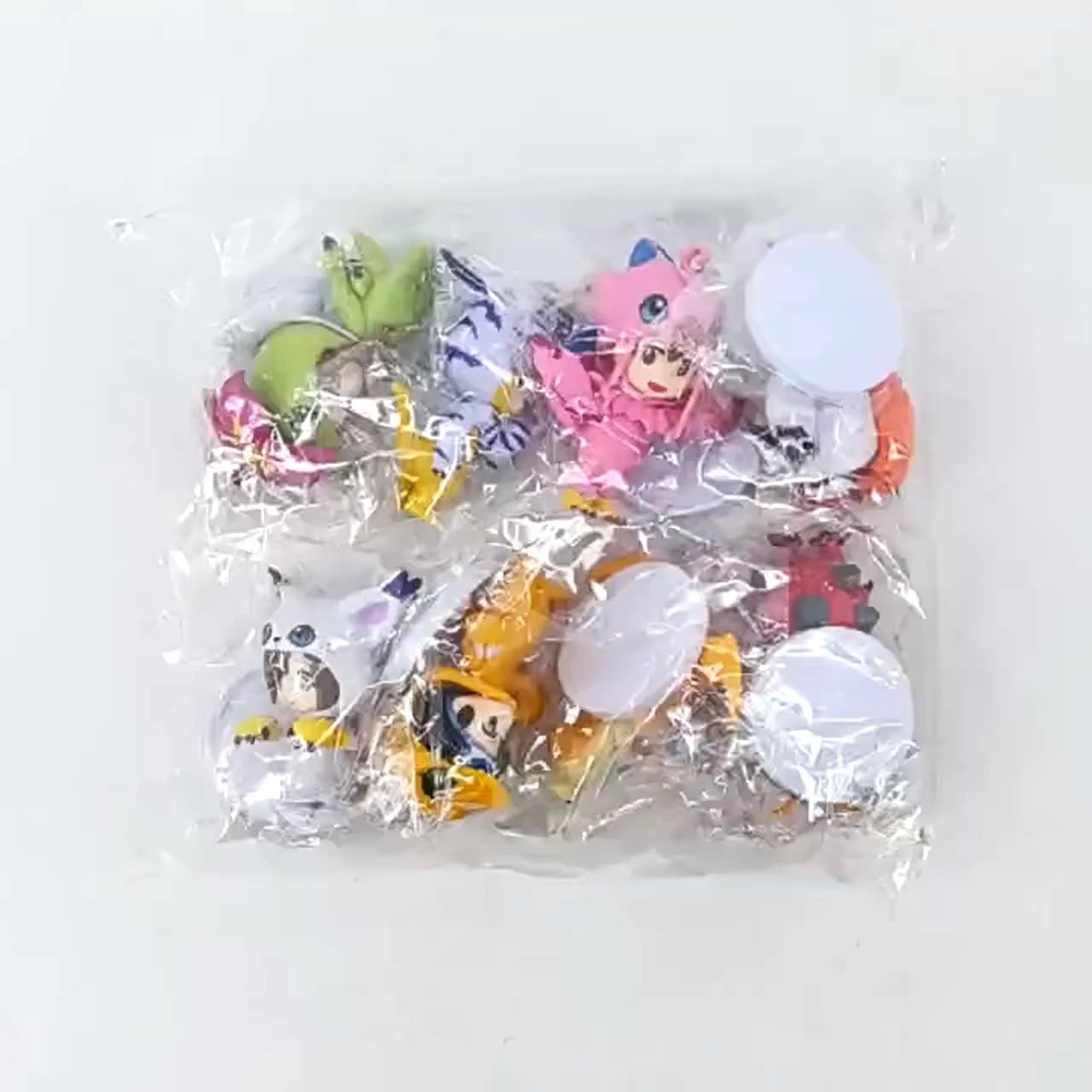 Anime Digimon Adventure Mini Figures Set Cute Chibi Characters in ...