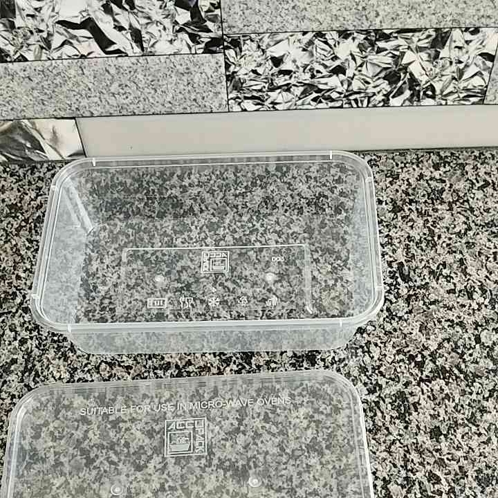 500ml/Half Litre Disposable Plastic Boxes for Food Packing and Food ...