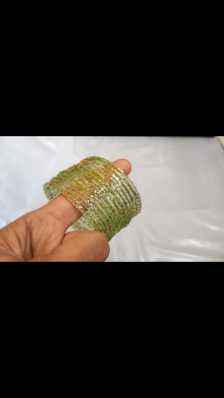 Elegant Crystal Clear Colored Glass Bangles - Bangles for girls 1 Dozen ...