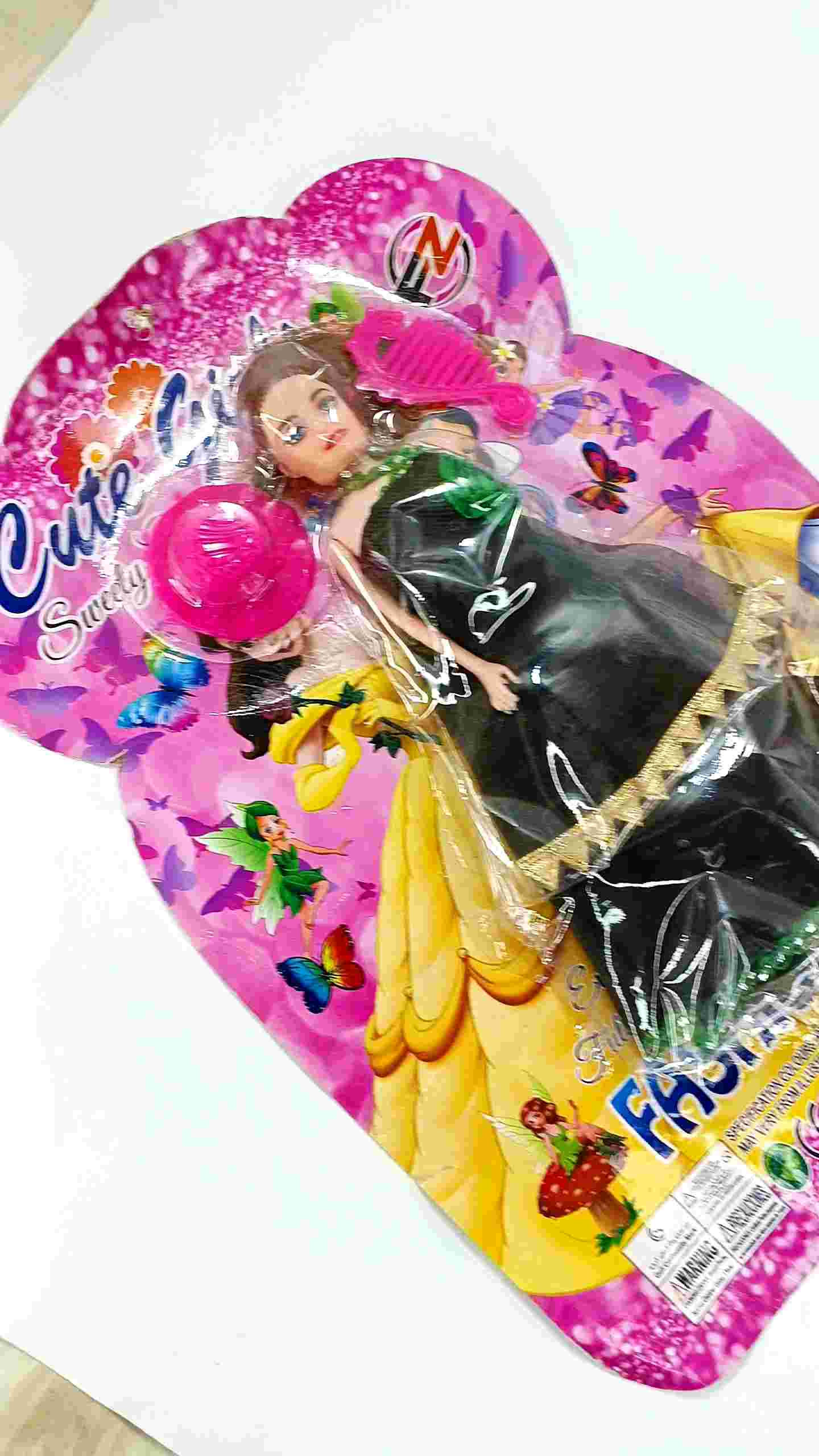 Cute Girls Sweety Fashion Doll Set Doll with Elegant Black Gown ...