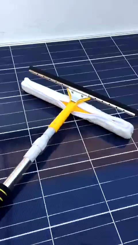 Solar Panel Cleaner with Microfiber & Wiper – Stainless Steel ...