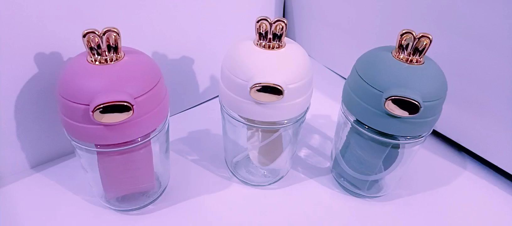 High-value and durable cute rabbit straw cup heat insulation I Lovely ...