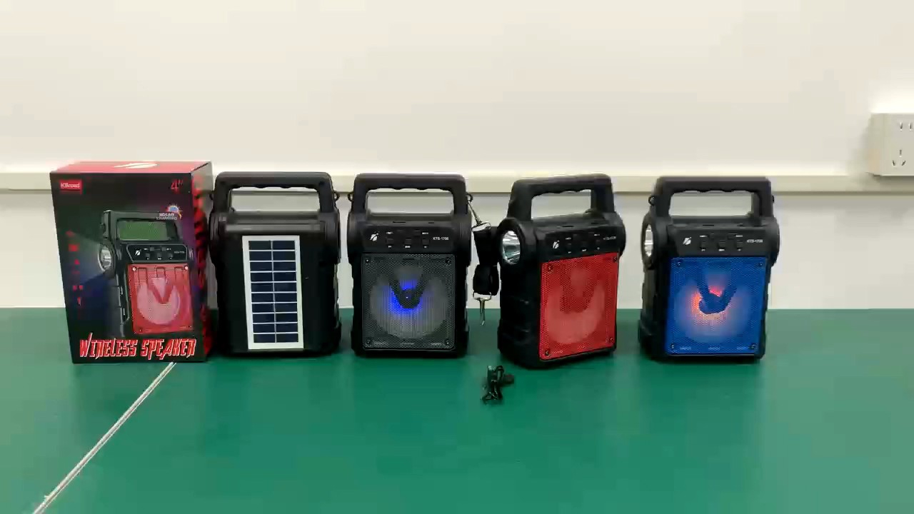 kts 1706 WIRELESS BLUETOOTH PROTABLE SOLER SPEAKER | Daraz.pk
