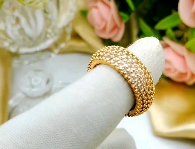 Luxury 5 Layer Zircon Ring for Women & Girls - Elegant Fashion Jewelry ...