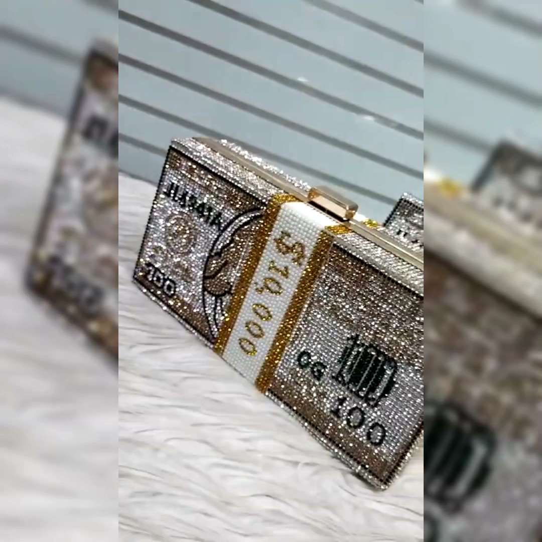 New Dollar Clutch With Handle And Long Chain Good Quality Mobile Fit ...