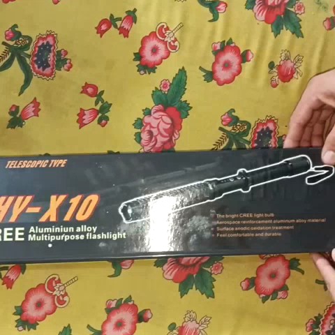 x10 Expendable Ba.ton Taser Electric Shock Device Self Defense Aluminum ...