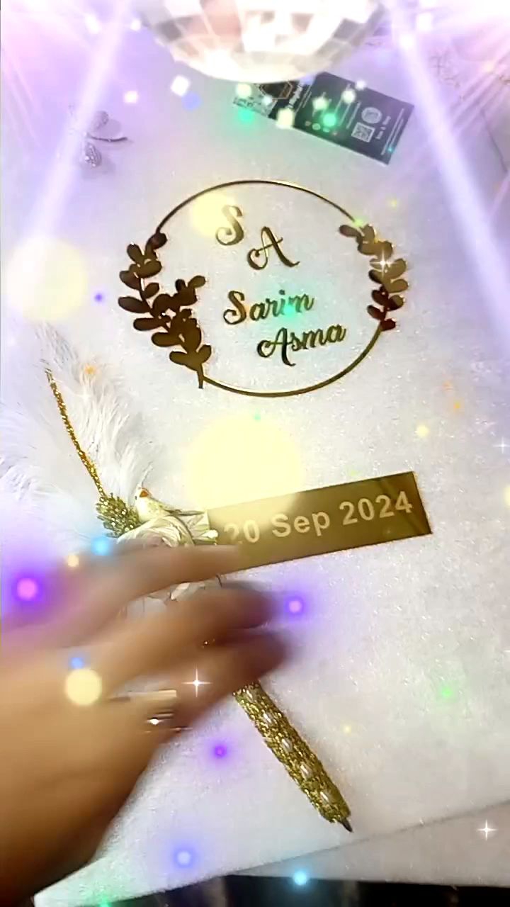 handmade customized beautiful nikkah booklet with wooden box and Nikkah ...